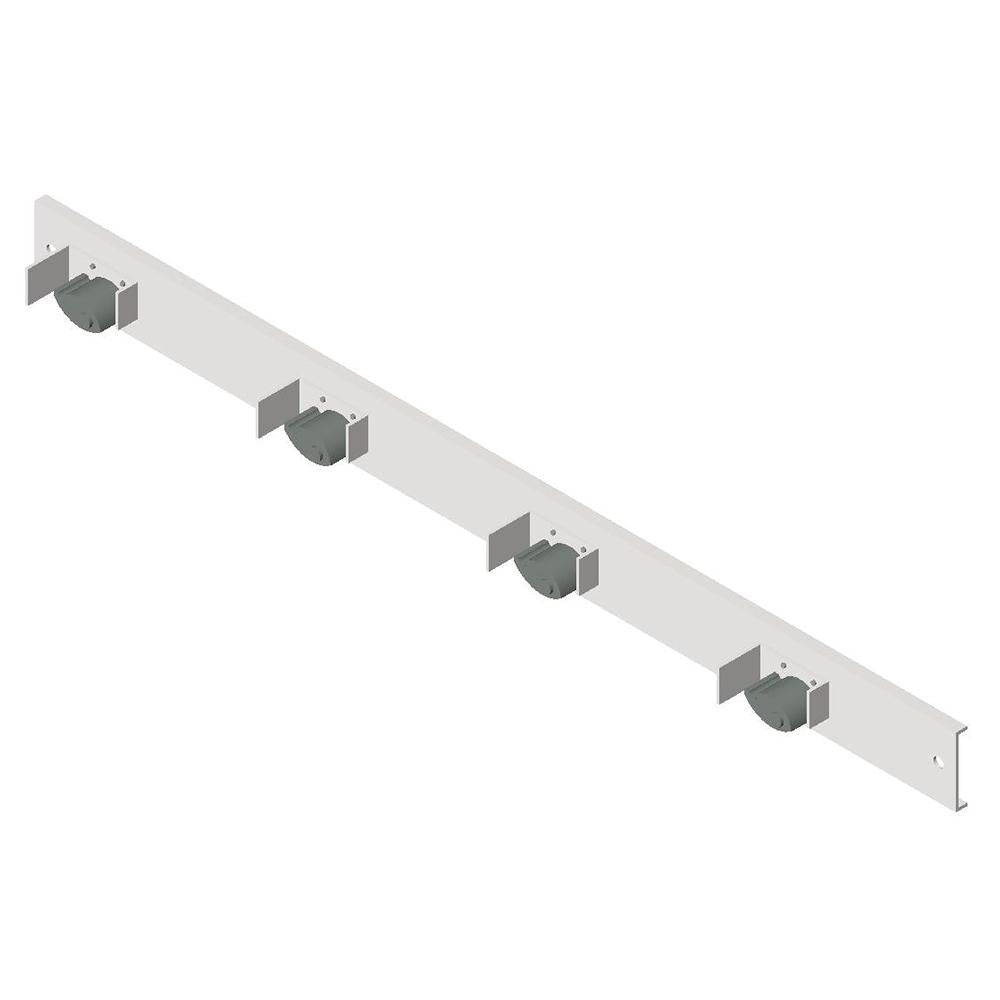 ASI 0796-4 Mop Holders Rack Surface Mounted - Satin — Prestige Distribution