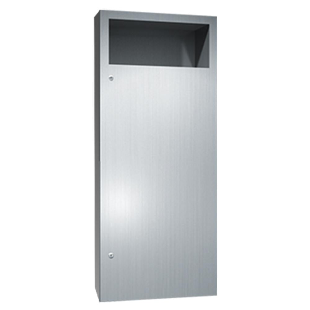 ASI 6474-2 Simplicity Waste Receptacle 12 Gal. Semi-Recessed - Satin ...