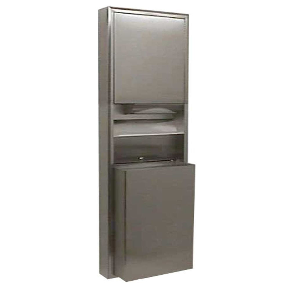 Bobrick B3949 ClassicSeries Convertible Paper Towel Dispenser & Waste ...