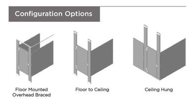 Scranton Products - Solid Plastic Hiny Hiders Toilet Partitions ...