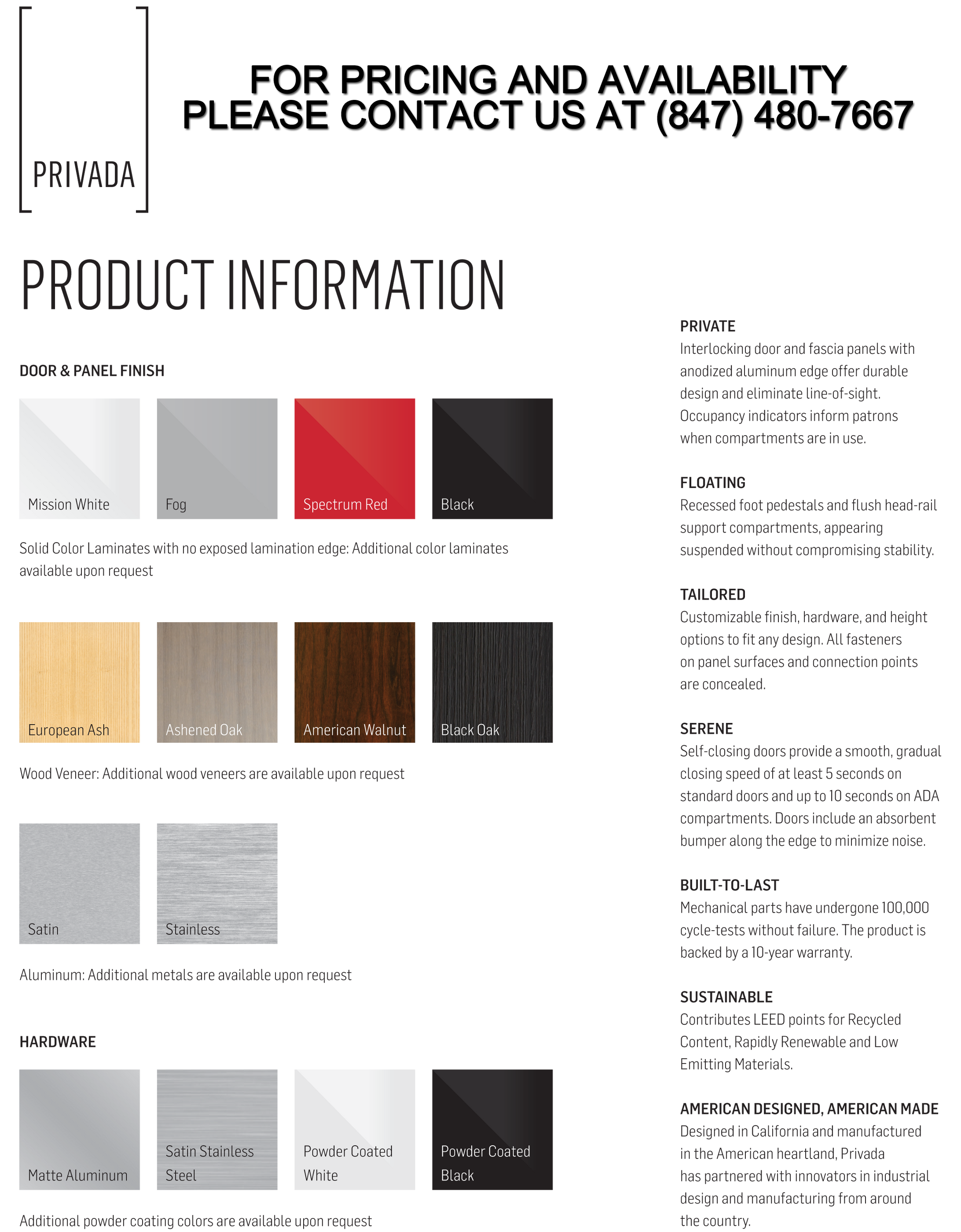 PRIVADA Toilet Partitions — Prestige Distribution