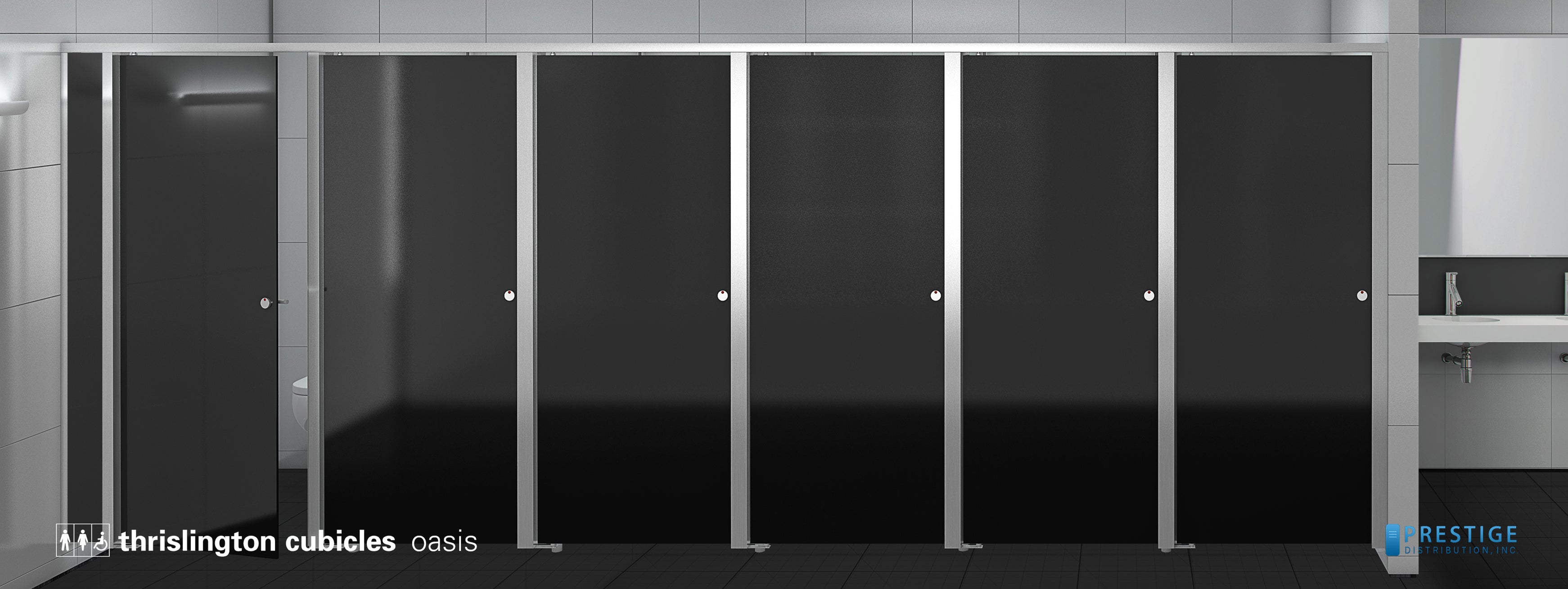 Thrislington Toilet Cubicle - Oasis — Prestige Distribution